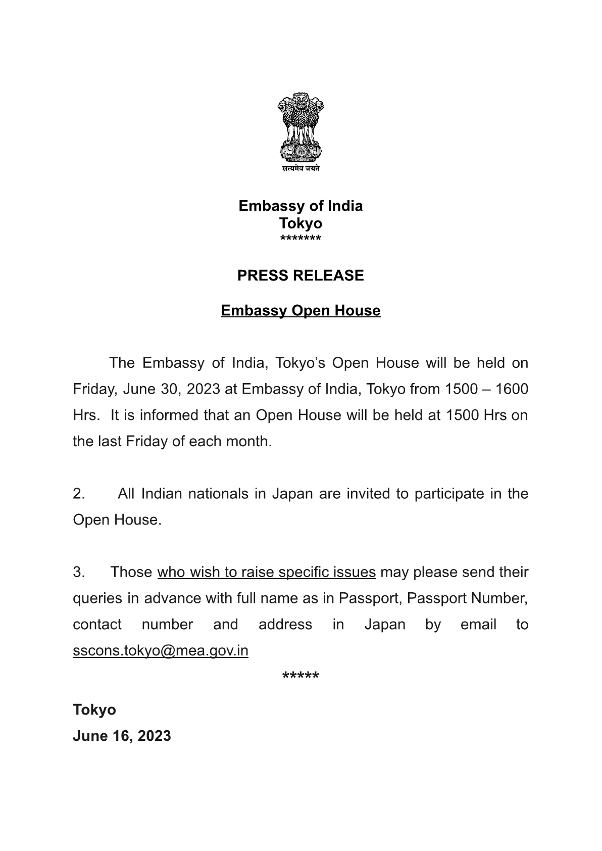 Embassy of India Tokyo, Japan
